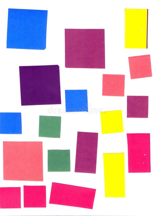 Paper Application Cut from Colored with Scissors Stock Illustration ...