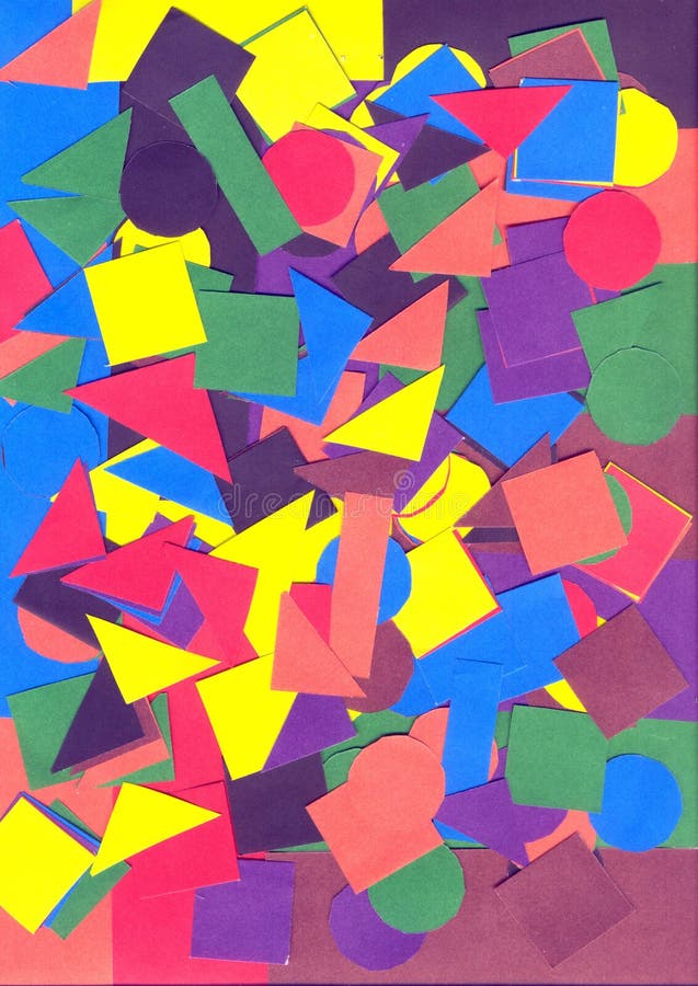 Paper Application Cut from Colored with Scissors Stock Illustration ...