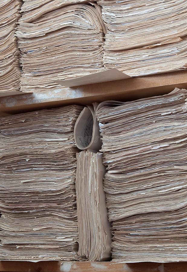 Paper archive of documents stock photo. Image of major - 13061588
