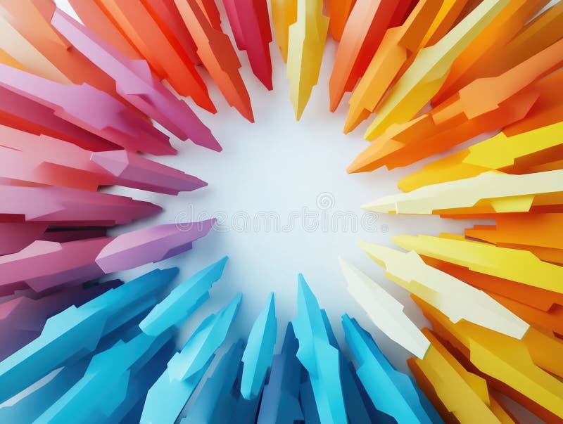 Paper Arrow Circle stock photo. Image of festival, paper - 375808910