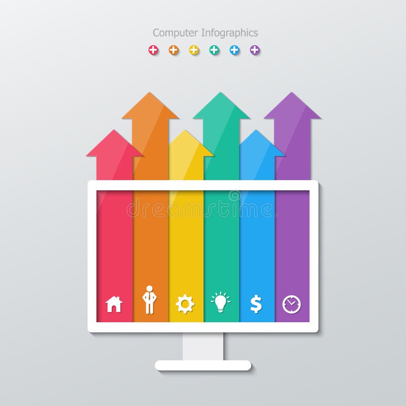 Paper arrow infographics stock vector. Illustration of layout - 47490670