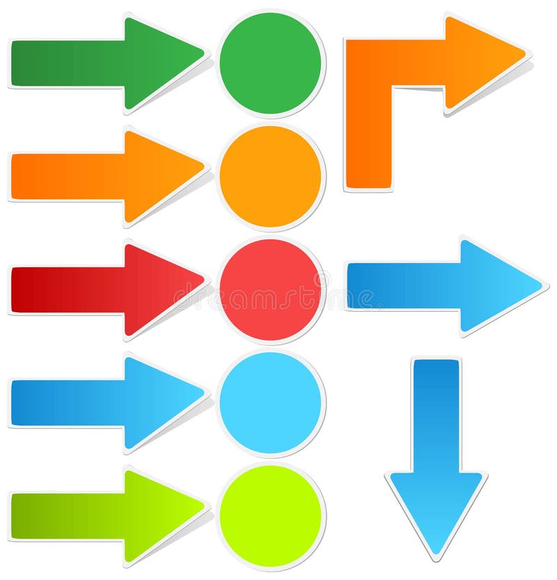 Paper arrows stock vector. Illustration of message, advertising - 31776889