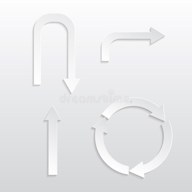 Paper arrows - vector set stock vector. Illustration of tally - 280365239