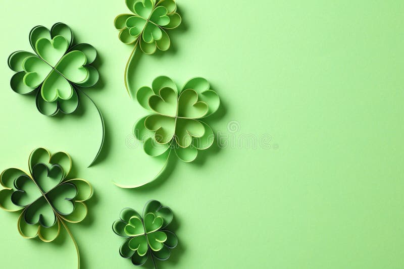 Lucky Four Leaf Clover Origami Stock Photos - Free & Royalty-Free Stock ...