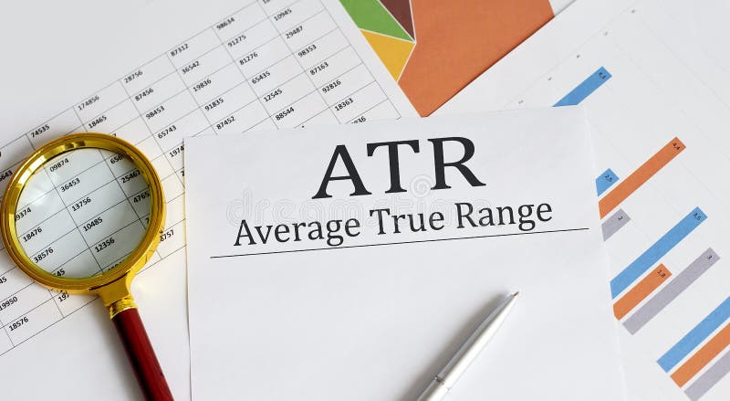 Paper with ATR - Average True Range on a Chart Stock Photo - Image of ...