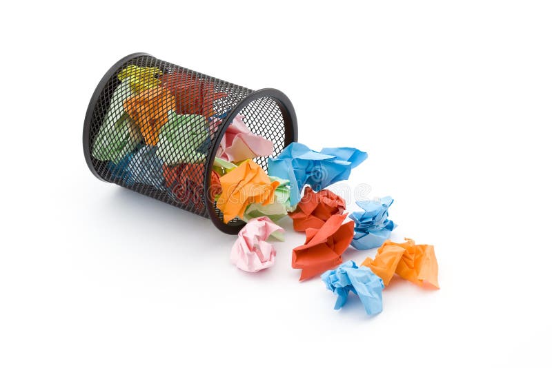 Paper avfall arkivfoto. Bild av ekologisk, kassera, papper - 12457914