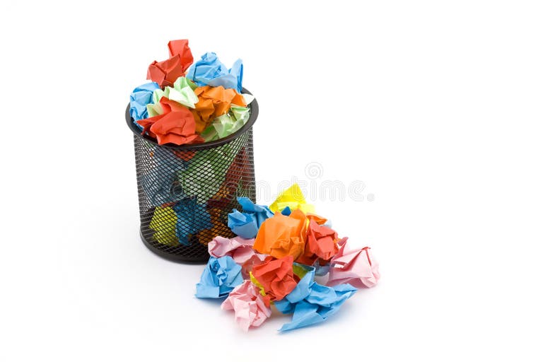Paper avfall fotografering för bildbyråer. Bild av kunna - 10894749