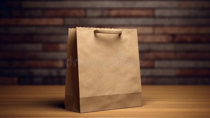 Paper Back Mockup Brand Packaging Design Stock Illustration ...