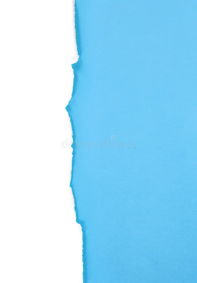 Paper, Background and Blue Rip for Mockup Space, Colorful Texture or ...
