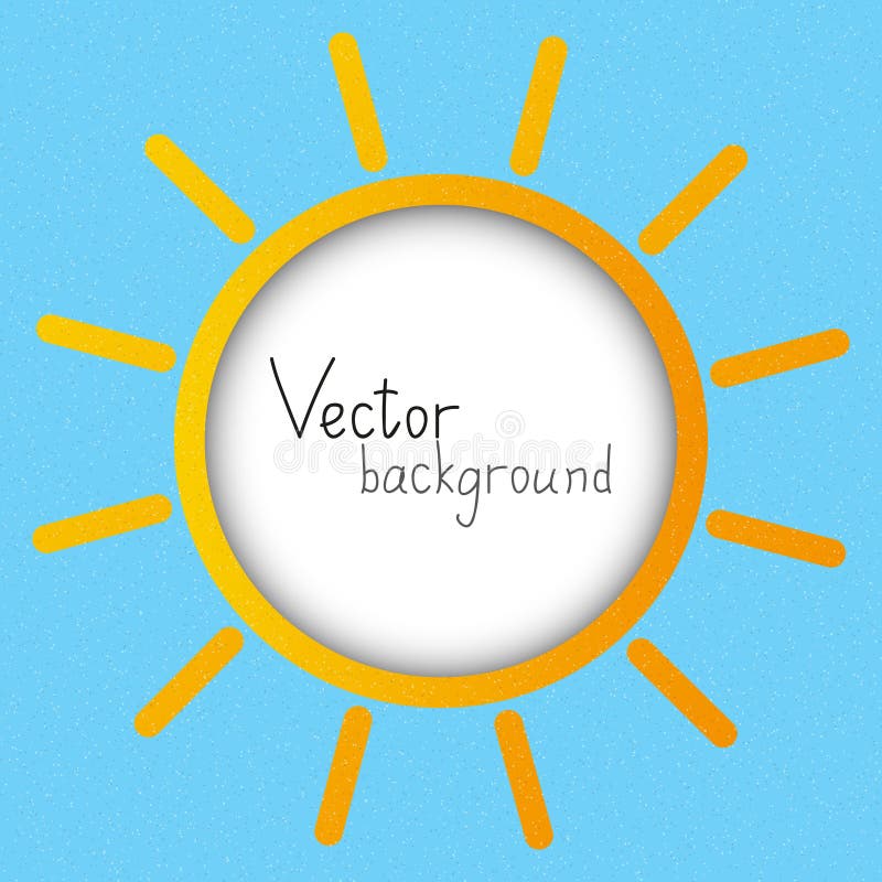 Sunny Sky Frame stock vector. Illustration of book, frame - 209633374