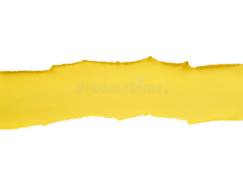 Paper, Background and Yellow Rip for Mockup Space, Colorful Texture or ...