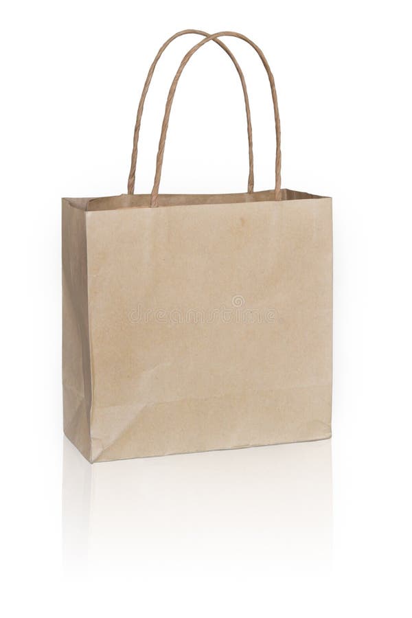 Brown bag paper stock image. Image of brown, disposable - 7445641