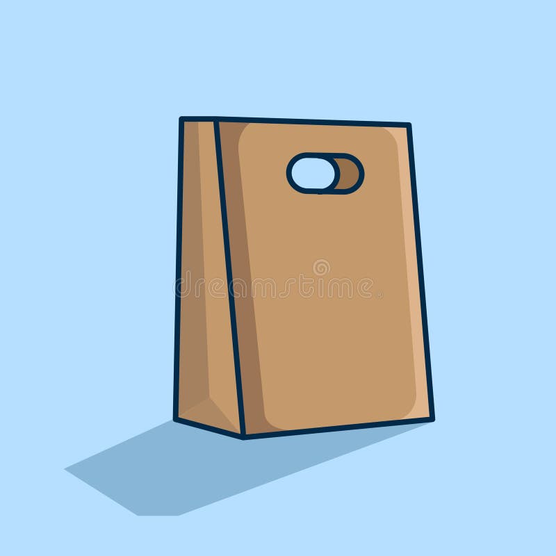 Paper Bag Illustration Vector for Digital and Print Design Stock ...