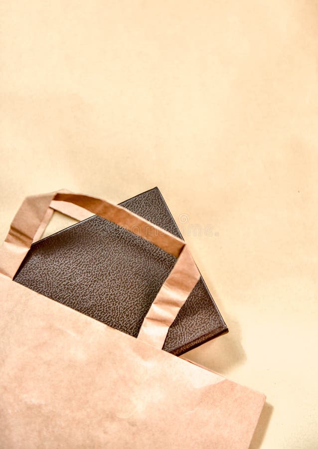 Paper bag book inside . stock photo. Image of decoration - 164721024