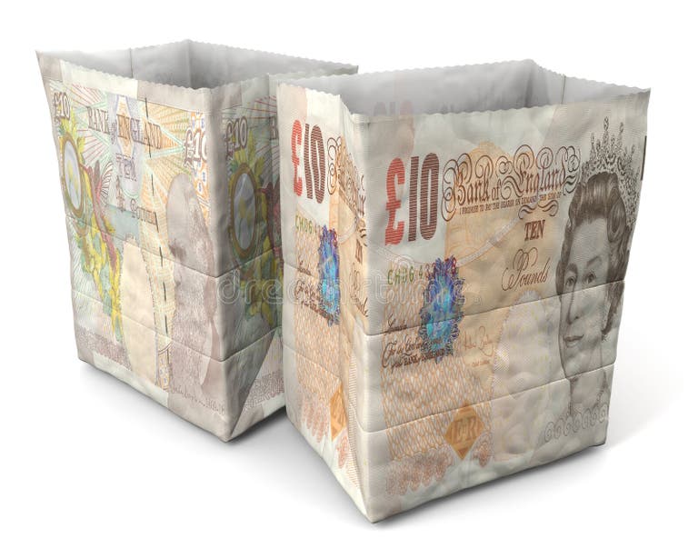 Paper Bag British Pound Front and Back Editorial Image - Image of ...