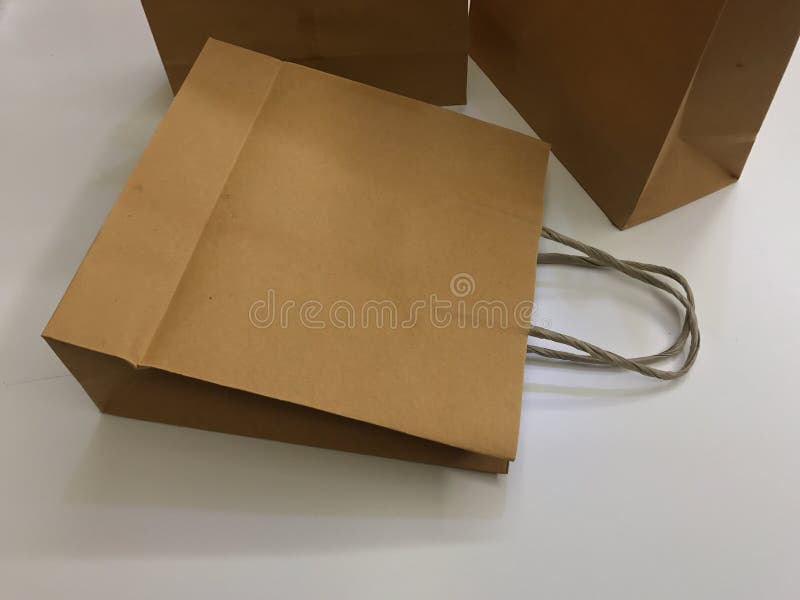 Paper bag stock photo. Image of consumer, natural, pack - 85410966