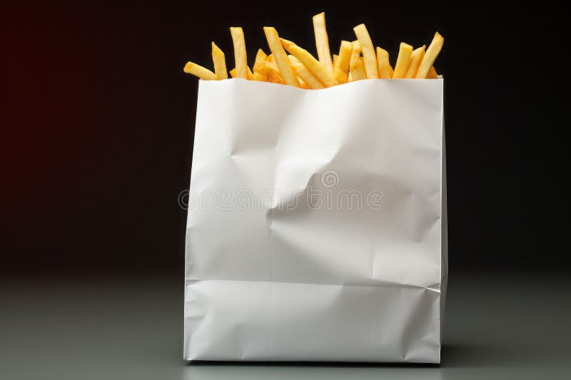 Paper Bag of Fast Food. Generate Ai Stock Photo - Image of fast, hold ...