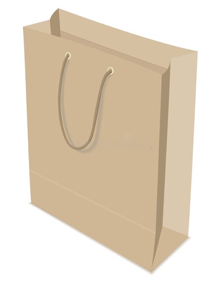 Paper Bag - Illustration - Vector Stock Vector - Illustration of vector ...