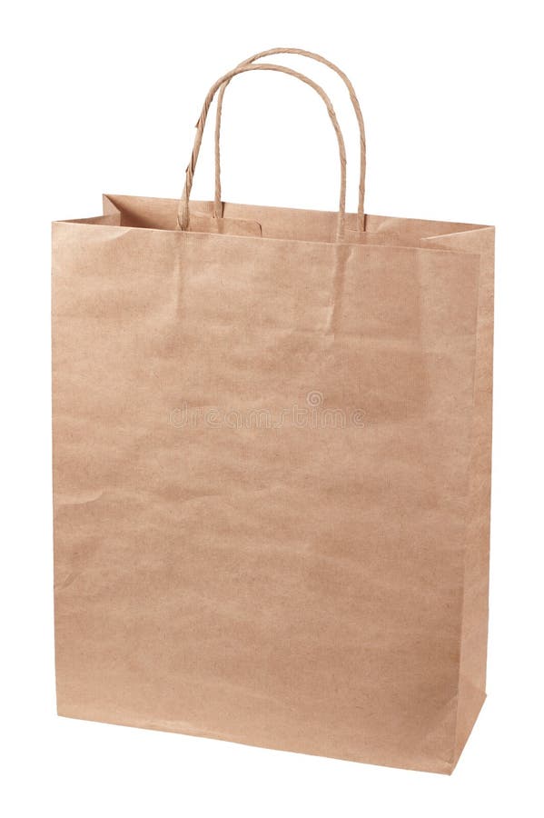 Brown bag paper stock image. Image of brown, disposable - 7445641