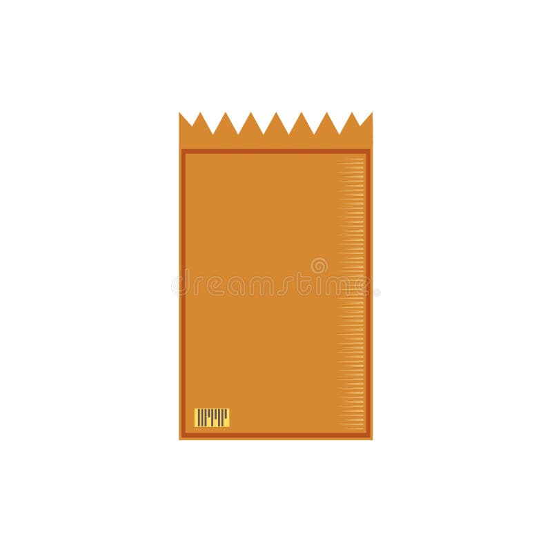 Paper bag isolated icon stock vector. Illustration of paper - 139869213