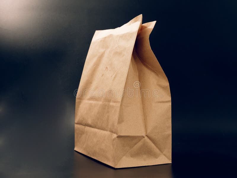 Paper Bag Packaging for Food. Fast Food with You Stock Image - Image of ...