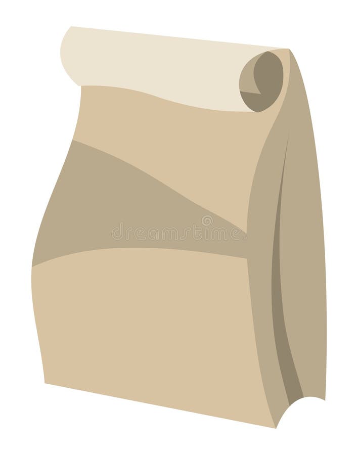 Paper Bag Reusable Container Stock Vector - Illustration of purchasing ...