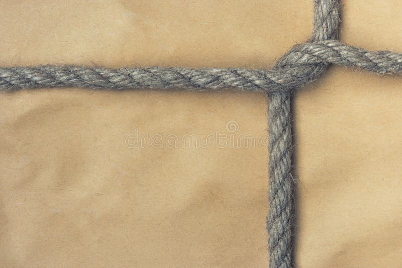 Paper bag tied with a rope stock image. Image of wrapping - 50251529