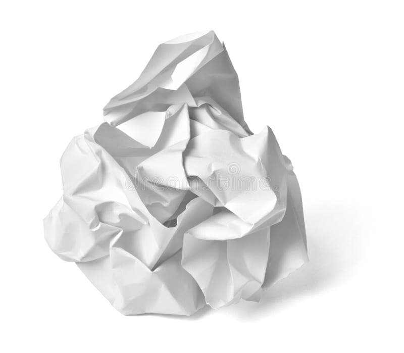 Paper Ball Trash Bin Rubbish Garbage Wastepaper Stock Image - Image of ...