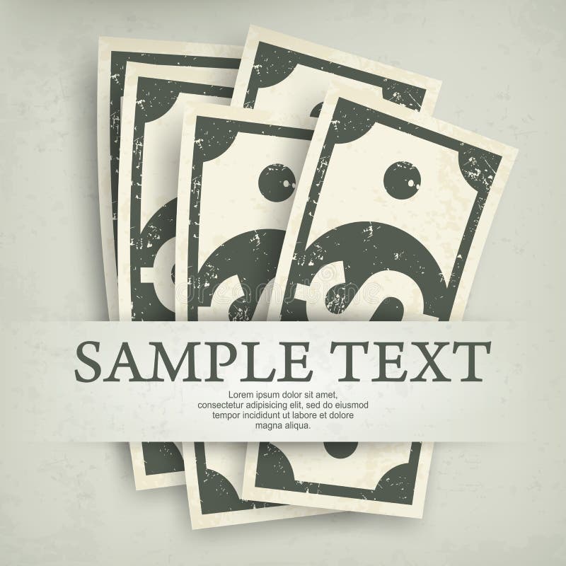 Paper Bank Notes & Text Stock Vector - Illustration of success, paper ...