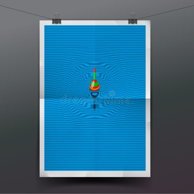 Paper Banner with Boat in the Sea Stock Illustration - Illustration of ...