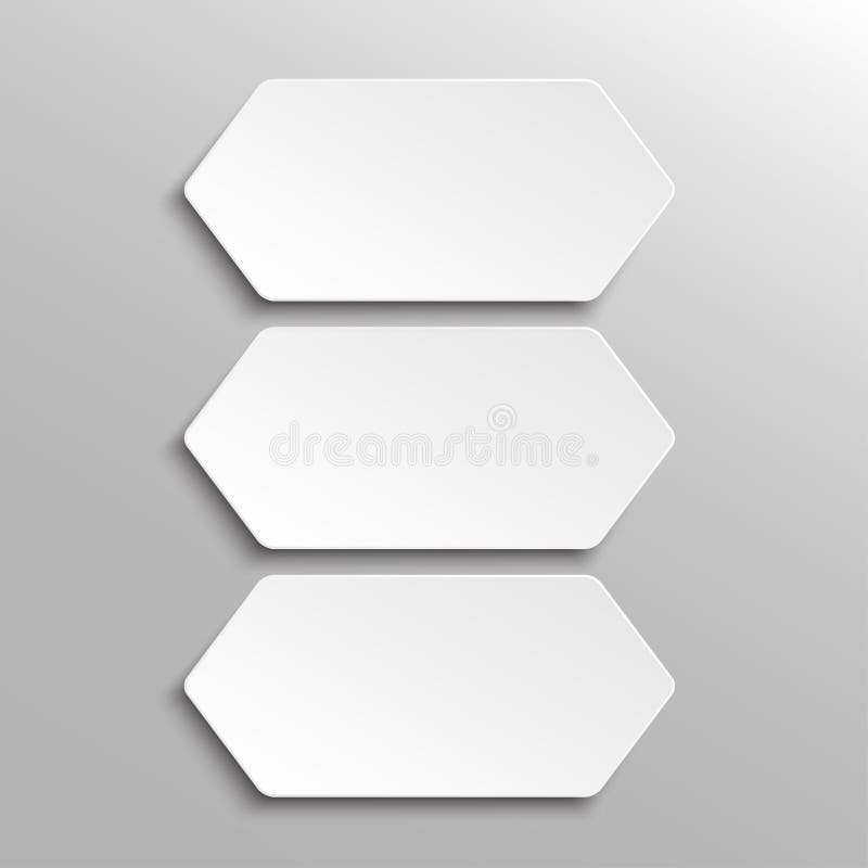 Paper Banner. Design Vector. Mockup. Rectangle. Stock Vector ...