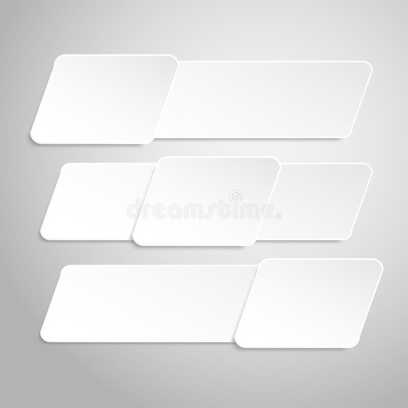 Paper Banner. Design Vector. Mockup. Rectangle. Stock Vector ...