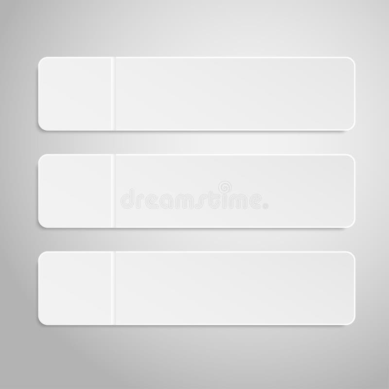 Paper Banner. Design Vector. Mockup. Rectangle. Stock Vector ...