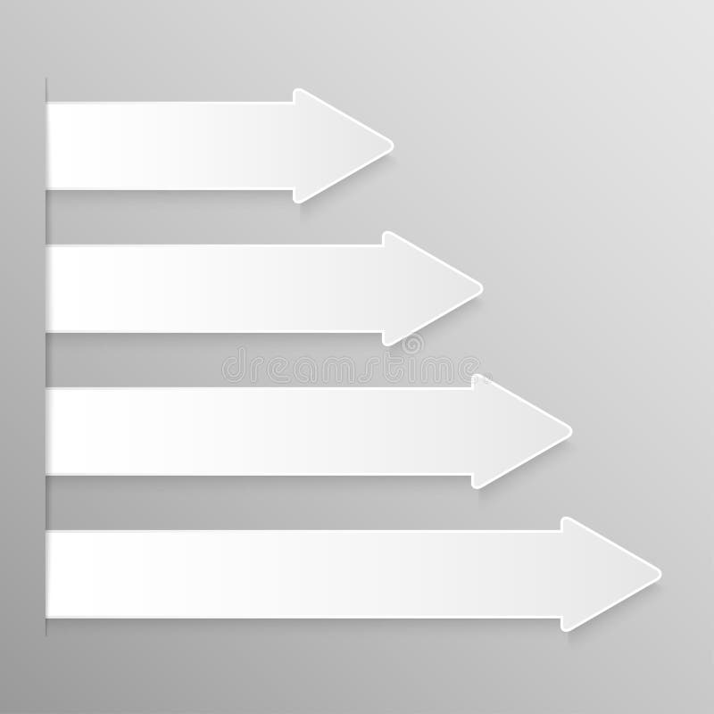 Paper Banner. Vector. Mockup. Arrow, Pointer. Stock Vector ...