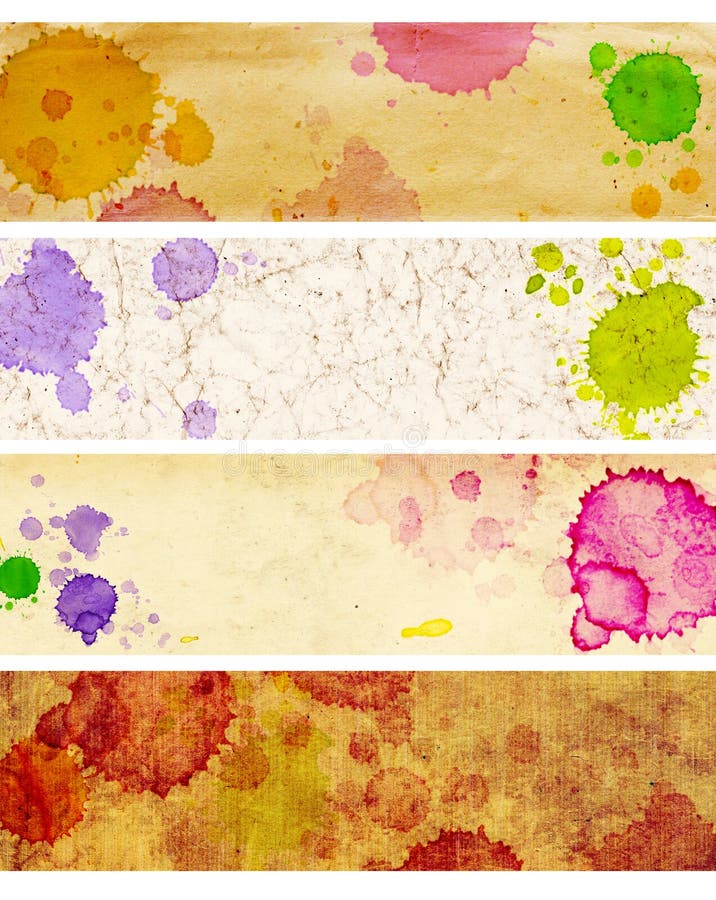 Paper banners stock illustration. Illustration of painting - 18329847