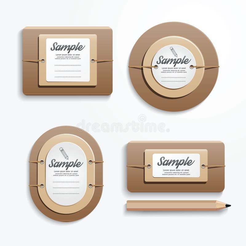 Paper Banners Ribbons in Origami Style. Set of Banner Ribbon Templates ...