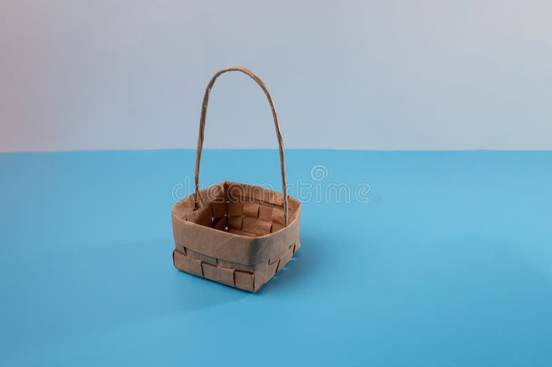 Paper Basket Organizer, Step by Step Master Class Stock Photo - Image ...