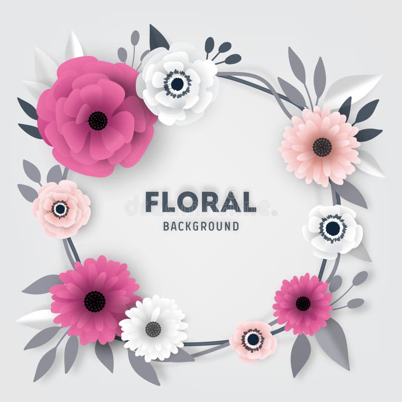 Paper Beautiful Flower Illustration Stock Vector - Illustration of leaf ...