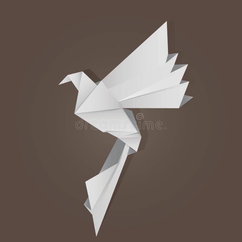 Paper Bird. Vector Illustration Decorative Design Stock Vector ...