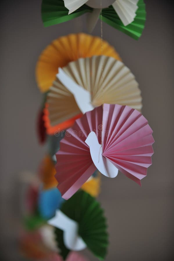 Paper birds DIY. stock image. Image of design, birds - 77779079