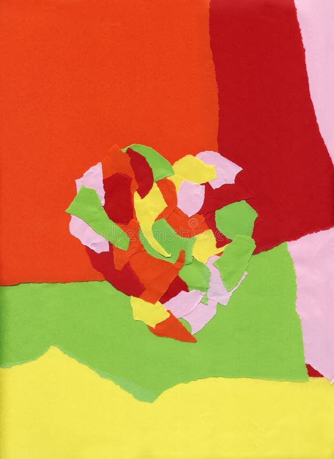 Paper bits heart stock image. Image of scrapbook, ornament - 21051015