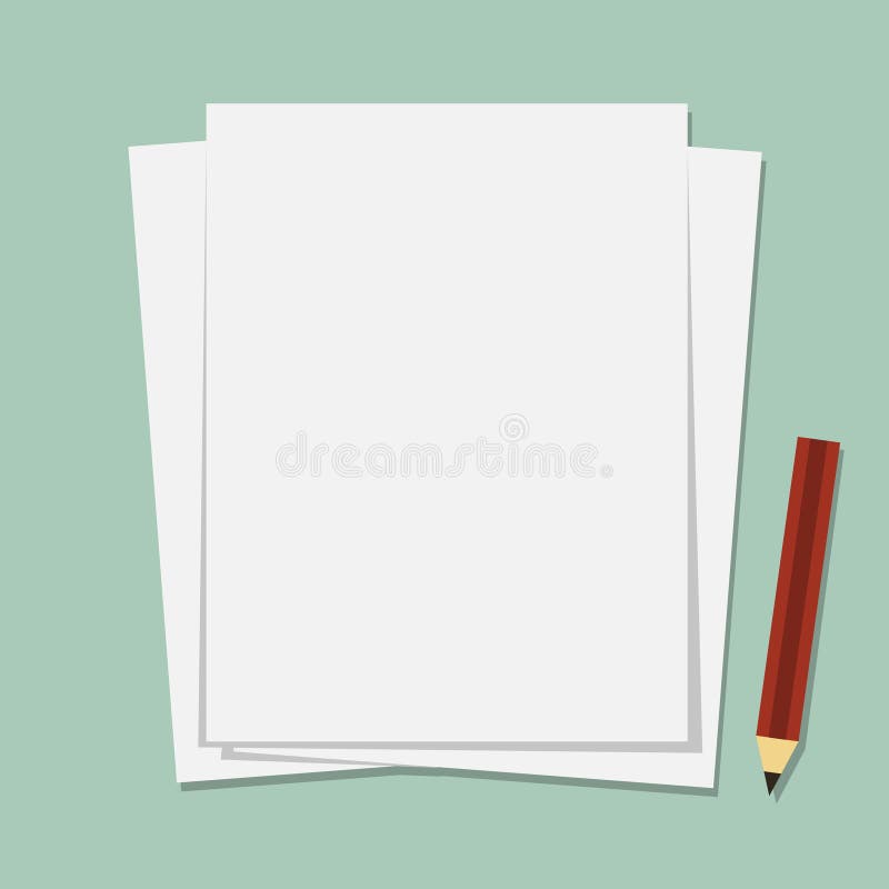 Big blank paper stock vector. Illustration of idea, hand - 31405595