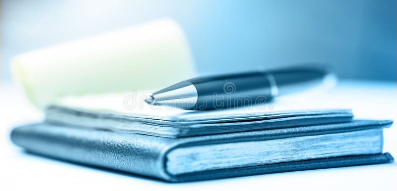 Paper blocks with pen stock photo. Image of organize - 60987416
