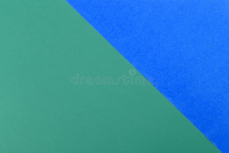 Paper Blue, Green Empty Background, Geometrically Located. Color Blank ...