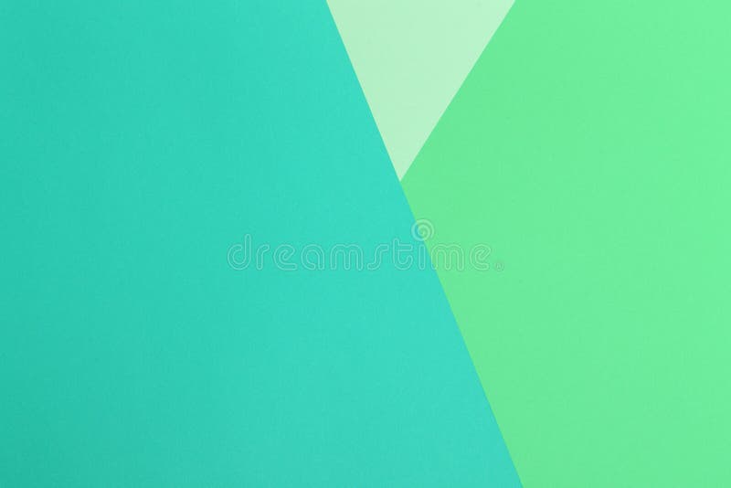 Paper Blue, Green Empty Background, Geometrically Located. Color Blank ...