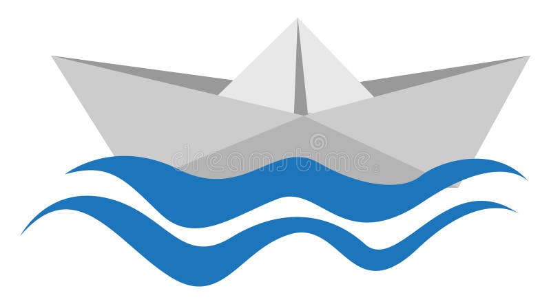 Paper Boat, Illustration, Vector Stock Vector - Illustration of ...