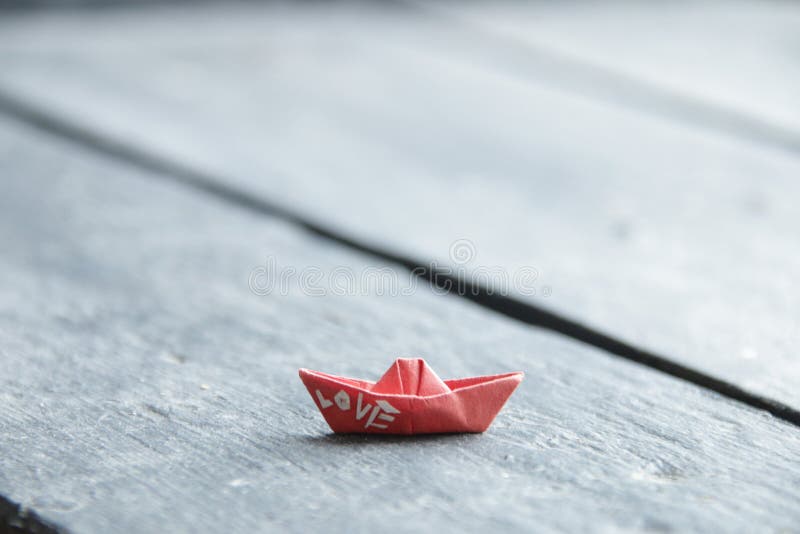 Paper boat and love. stock photo. Image of south, atlas - 29161368