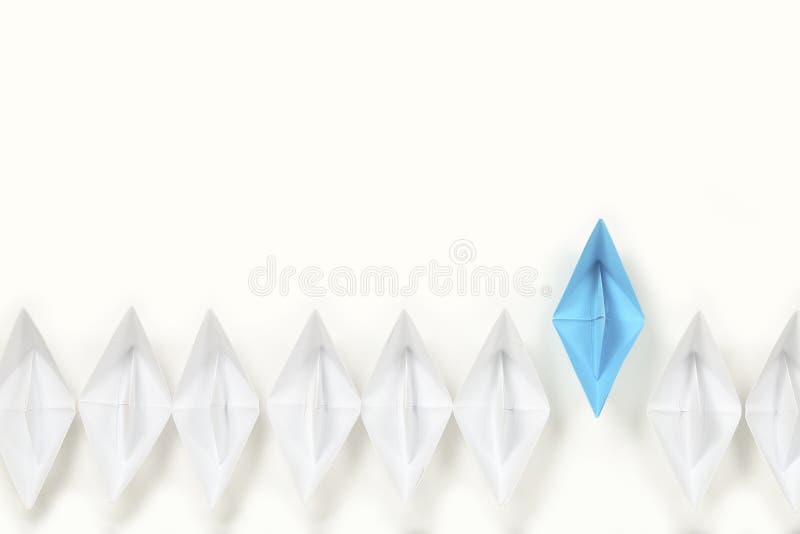 Paper boat race stock image. Image of inspire, conceptual - 158519623