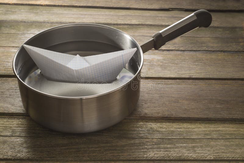 Paper Boat Sailing Saucepan Stock Photos - Free & Royalty-Free Stock ...