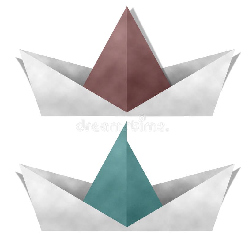 Origami Paper Boat Recycled Paper Craft Stock Illustrations – 21 ...
